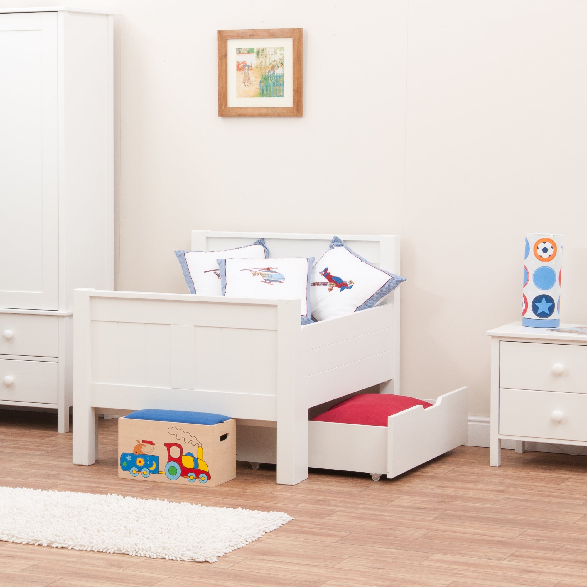 Wooden Classic Kids Starter Bed with Mattress